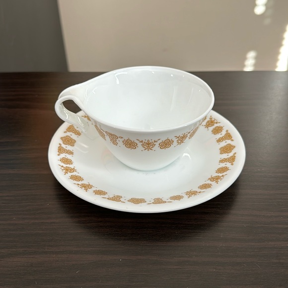 Corelle | Dining | Vintage Butterfly Gold Corelle Cup And Plate | Poshmark